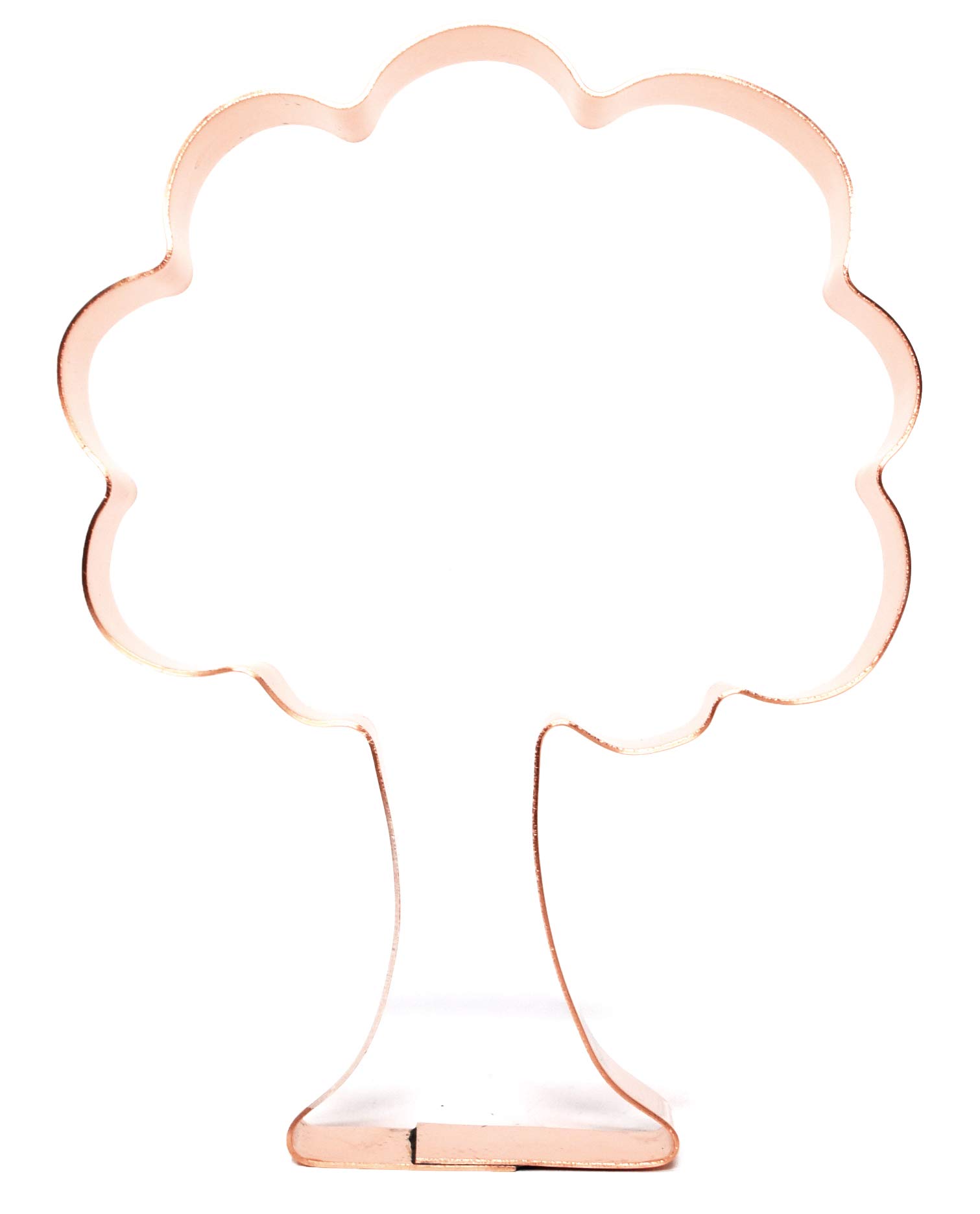 Large Oak Tree Simple 5 Inch Copper Cookie Cutter
