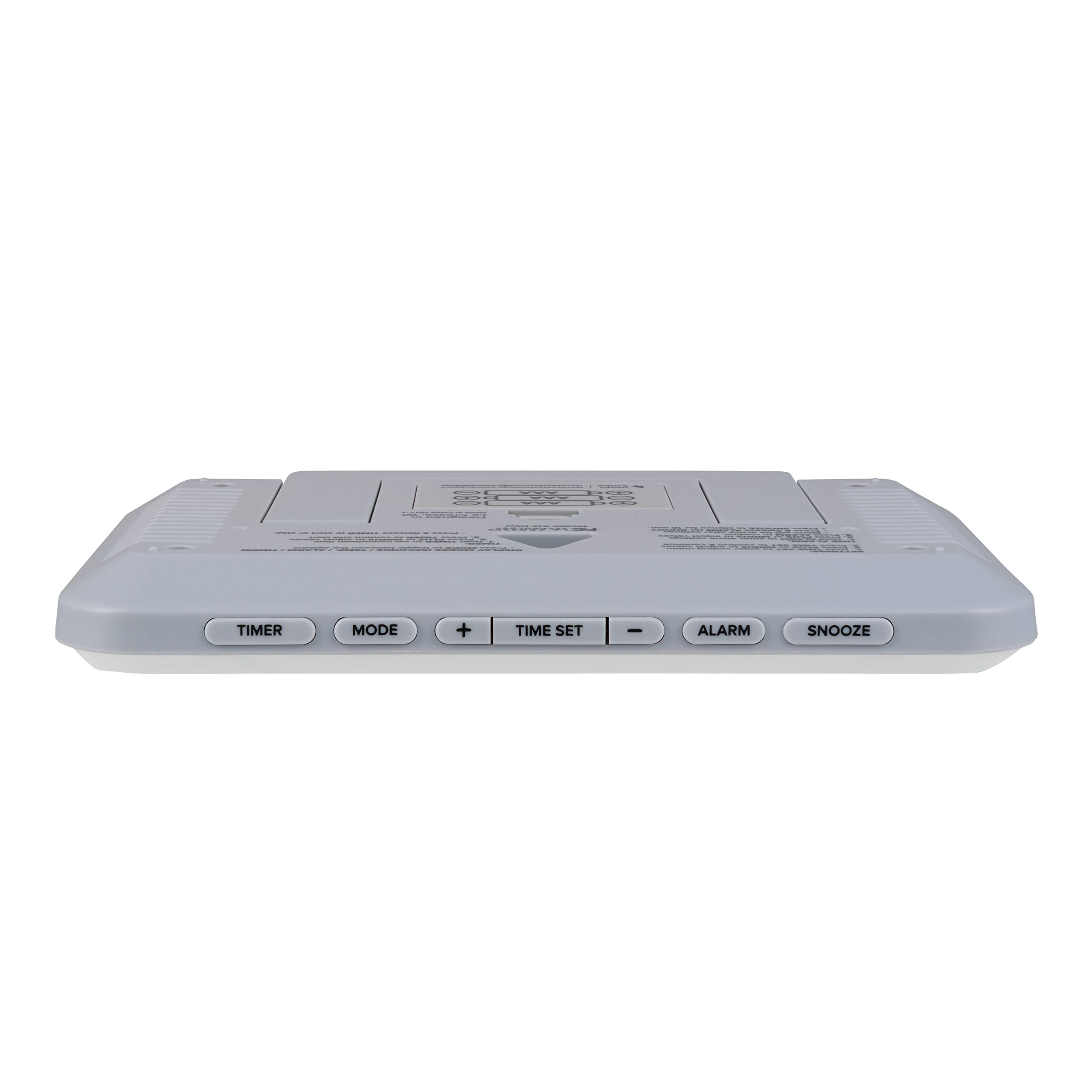 La Crosse Technology 513-113W-INT Digital White Wall Clock with Temperature & Countdown Timer