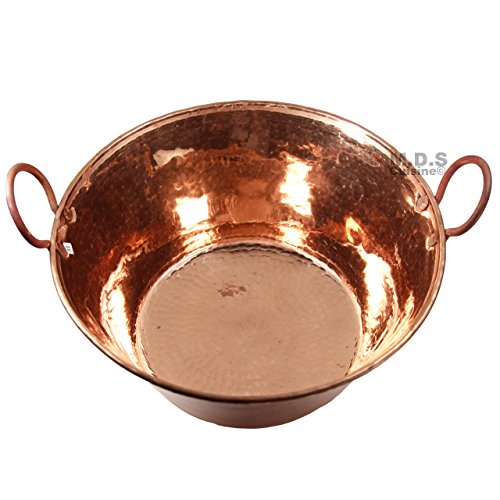Kitchen & Restaurant Supplies Cazo de Cobre Puro 21" para Carnitas Hanging Classic Traditional Tacos Pure 100% Copper Mexico