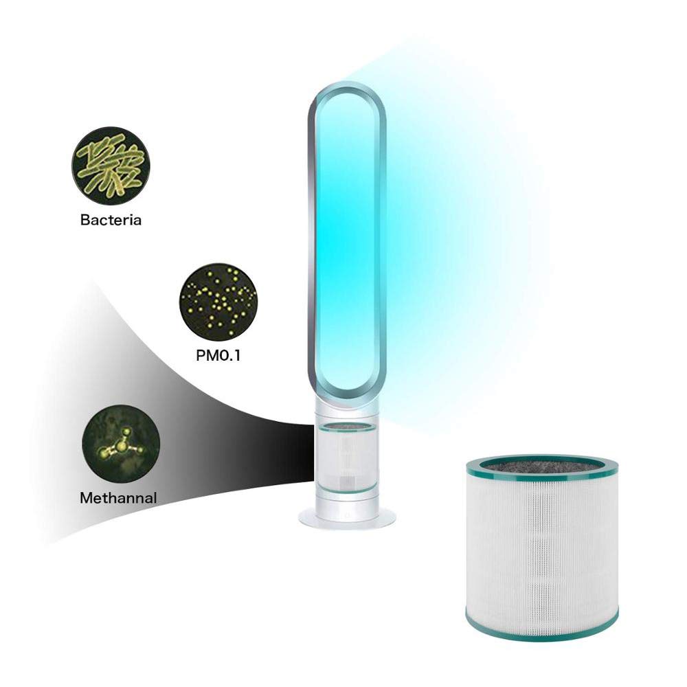KTSIM HEPA Replacement Air Purifier Filter Compatible with Dyson Tower Purifier Pure Cool Link TP01, TP02, BP01, Replace Part No. 968126-03 (with Brush)
