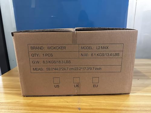 Laser Engraving Machine, Woxcker L2 MAX 5.5W Enclosure Laser Engraver, CNC Engraving Machine 0.01mm High Precision Laser Engraving and Cutting for Wood Metal Glass Suitable for Beginners