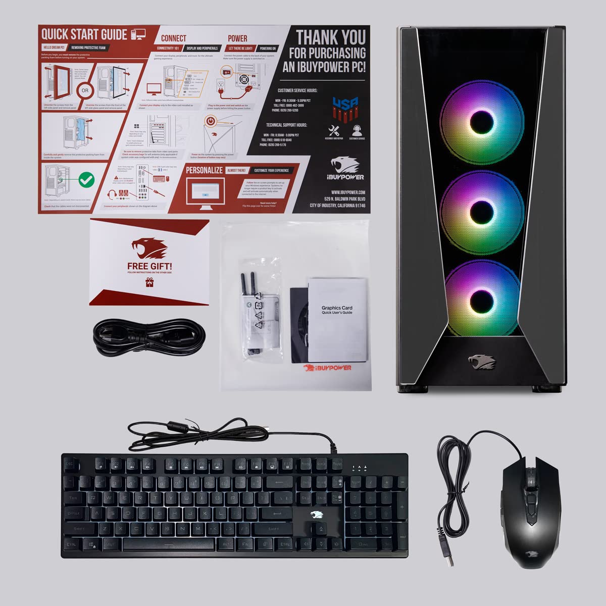 iBuyPower Pro Gaming PC Computer Desktop TraceMRI7N4701 (Intel i7-12700KF 3.6 GHz, Nvidia GeForce RTX 4070 12GB, 16 GB 3200 MHz DDR4 RAM, 1TB NVMe SSD, WiFi Ready, Windows 11 Home)