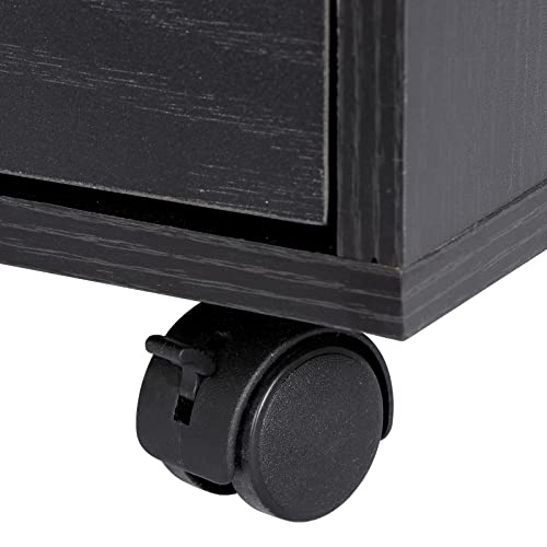 MAXCBD Nightstand Bedside Table Drawer Cabinet Home Office Cabinet 5 Drawer Storage Cabinet Storage Organization Bedroom Big Storage Space with 5 Drawer Storage Tower Dresser