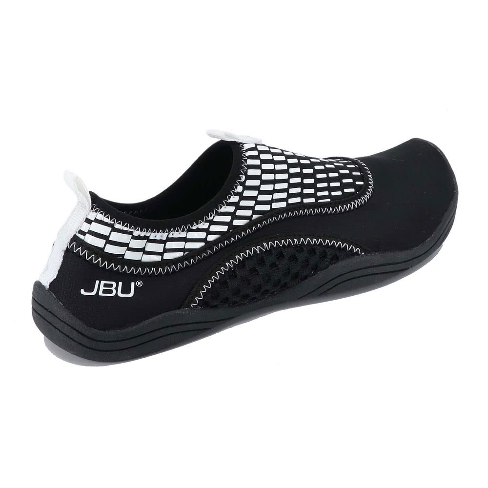 JBU by Jambu Women's Fin Water Ready Shoe, Black/White Print, 8.5
