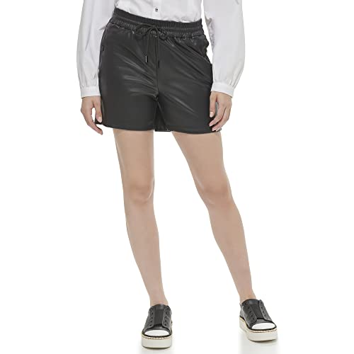 KARL LAGERFELD PARIS Women's Everyday Sports Shorts, Black, Large