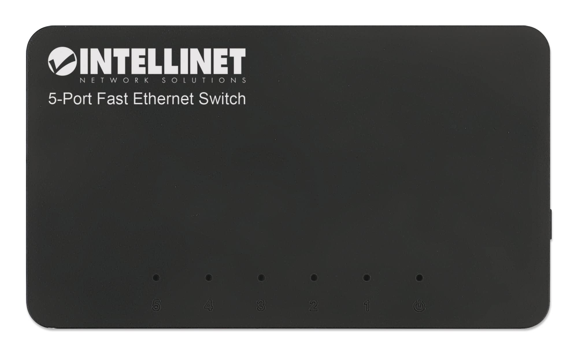 MANHATTAN Intellinet 5-Port Fast Ethernet Network Switch - Ethernet Splitter - Unmanaged | Plug & Plug| - for Computer Networking Hub, Desktop β 3 Mfg Yr Warranty β 561723