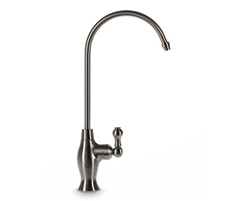 Hydronix LF-EC32-BN Modern Ceramic RO Reverse Osmosis or Filtered Water Faucet, Brushed Nickel