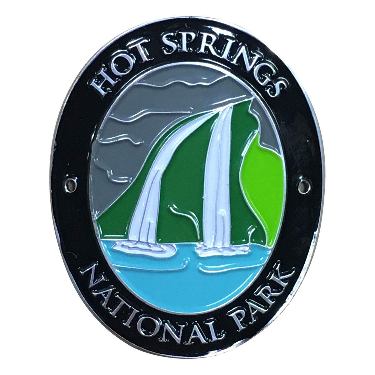 Hot Springs National Park Walking Hiking Stick Medallion L889