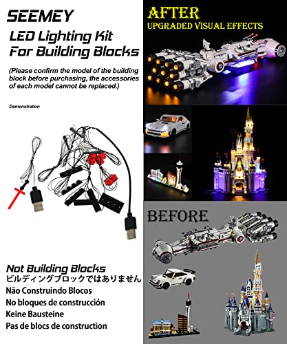 LED Lighting kit, LED for Lego NES Entertainment System 71374. MOC Block Accessories, Awesome Visual. (Just LED, Not LEGOBricks)