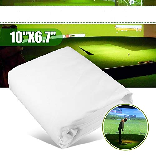 KJHD ZYZMH 300x200CM Golf Ball Simulator Impact Display Projection Screen Indoor White Cloth Material