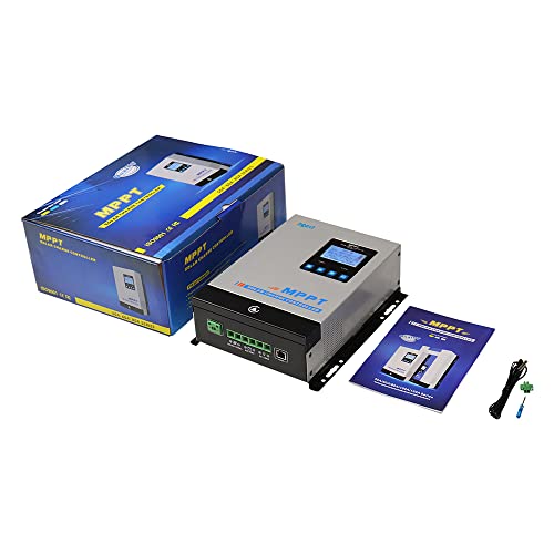 MPPT Solar Charge Controller 60A 12V 24V 36V 48V Battery System Auto,Max Input 150V PV Solar Panel Regulator for AGM Sealed Gel Flooded Lithium Battery