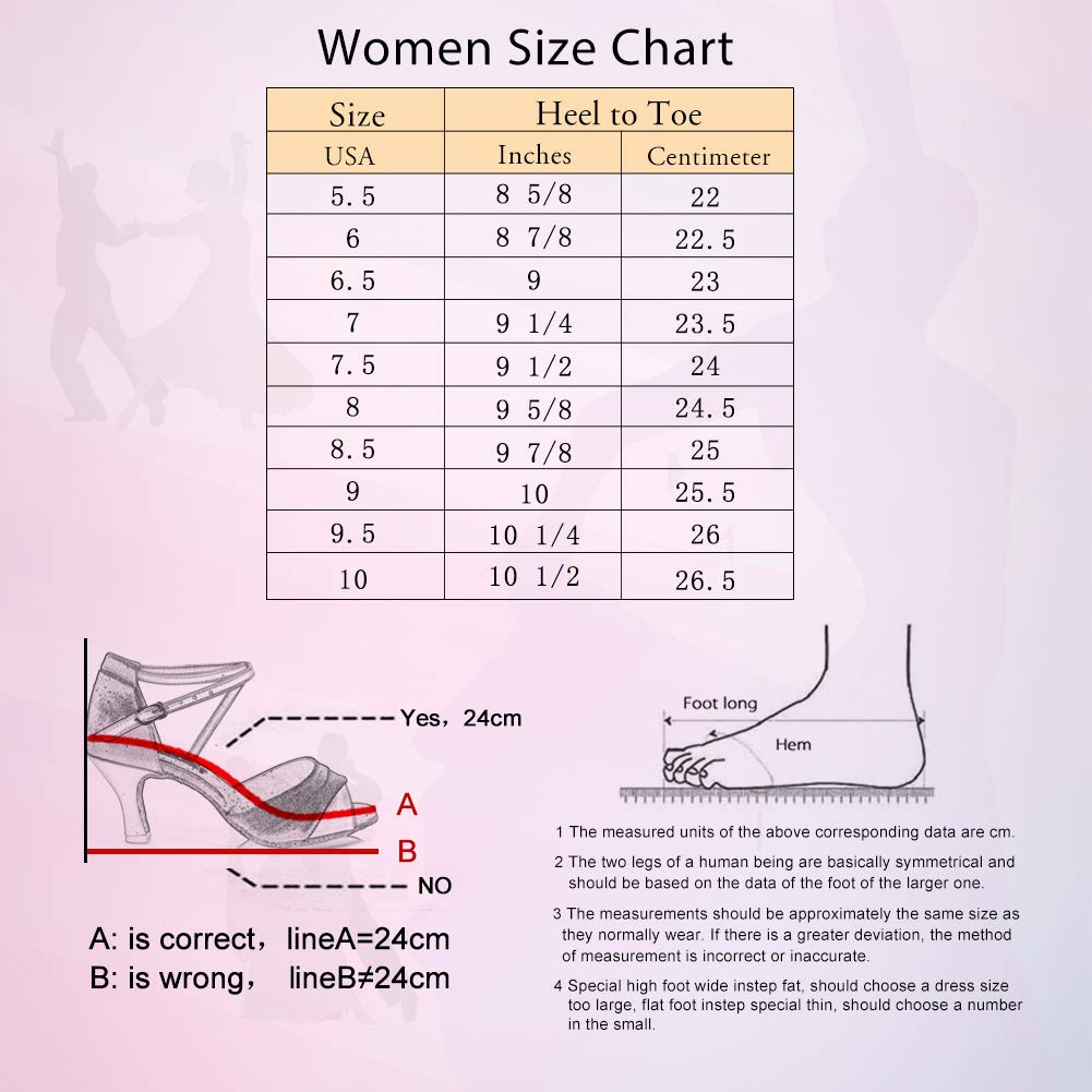 HROYL Women Closed Toe Ballroom Dance Shoes Low Heel Rhinestones Latin Salsa Modern Performance Practice Dancing Shoes YCL403-4.5 Beige, 9.5 B(M) US