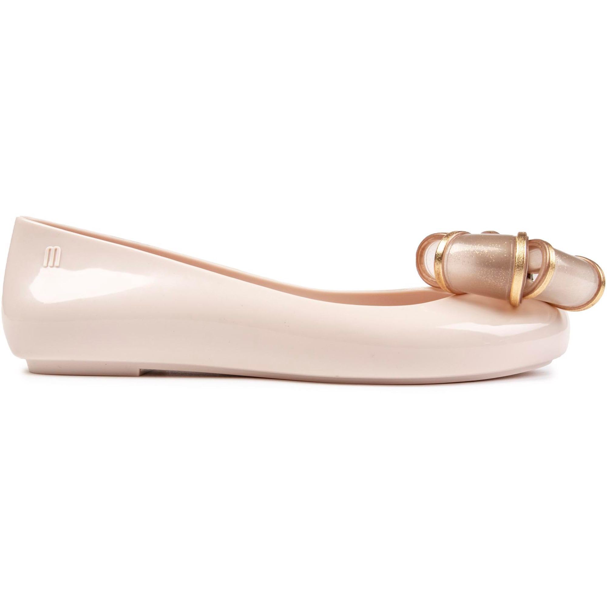 Melissa Womens Sweet Love Trans Bow Flats Sandals Pink 8