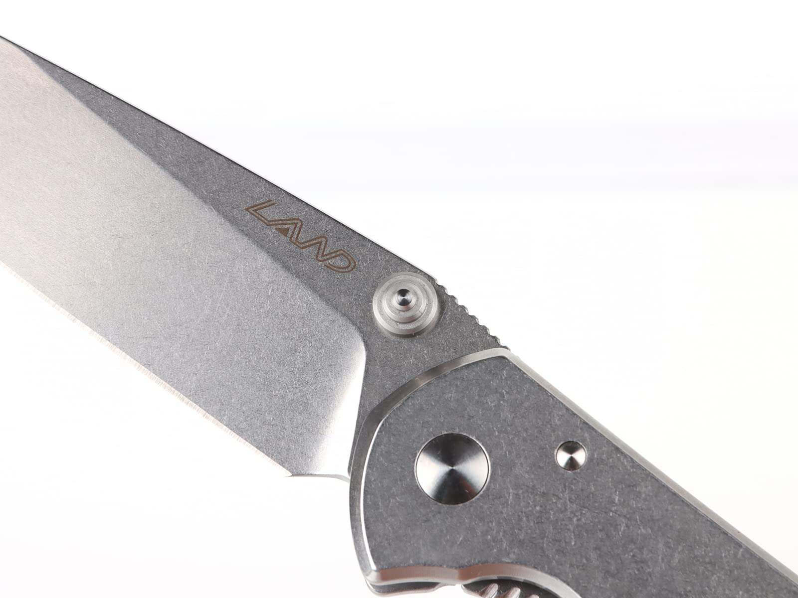 Land Knives Pocket Folding Knife EDC Knife 8Cr14MOV Blade Stone Wash Frame Lock Fishing Knife with Pocket Clip 810
