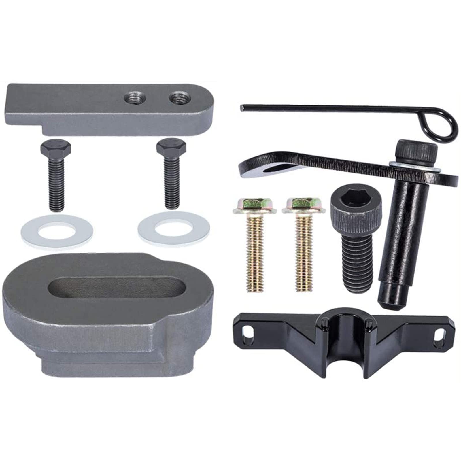 Heavy Duty 2801 Flywheel Holder Flex Plate Lock Tool for Replacing Timing Chain + 7676 Oil Seal Repair Kit with Balance Shaft & Oil Pump Alignment Tool Set for BMW 1 2 3 4 Series N20 N26 Engines