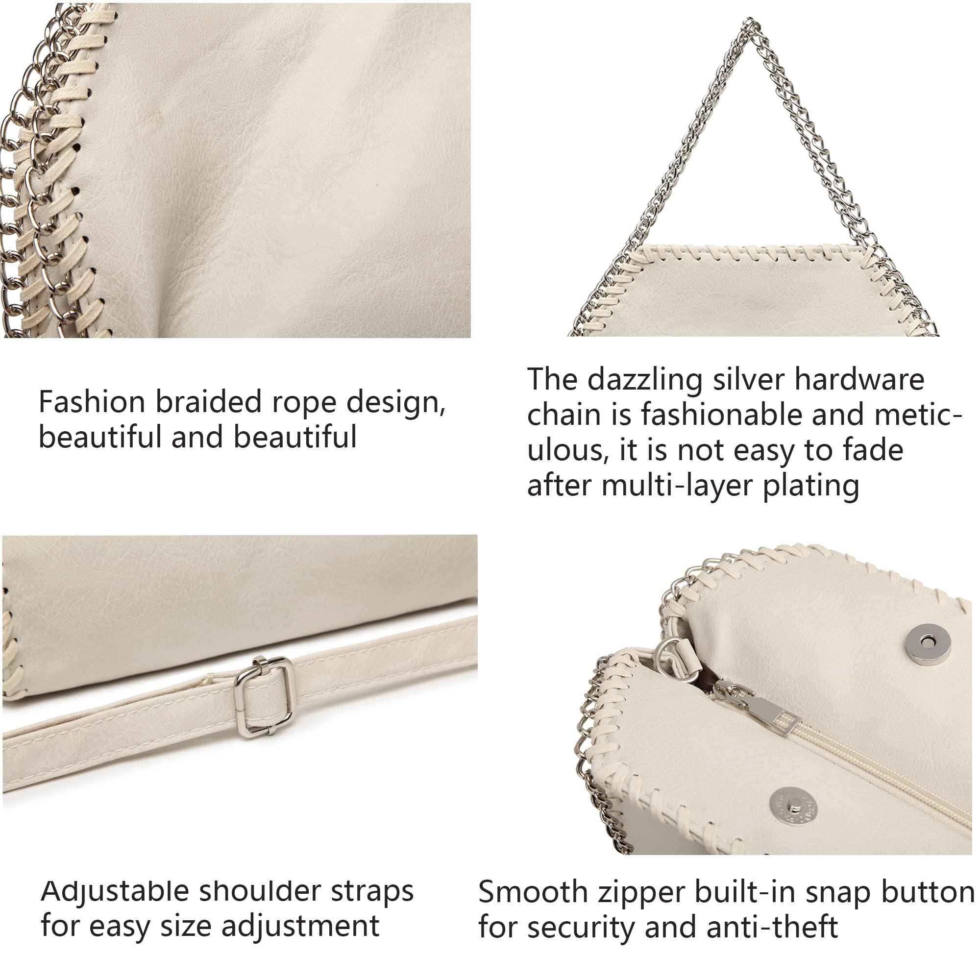 KKP Women's Textured Leather Crossbody Bag Purse Handbag