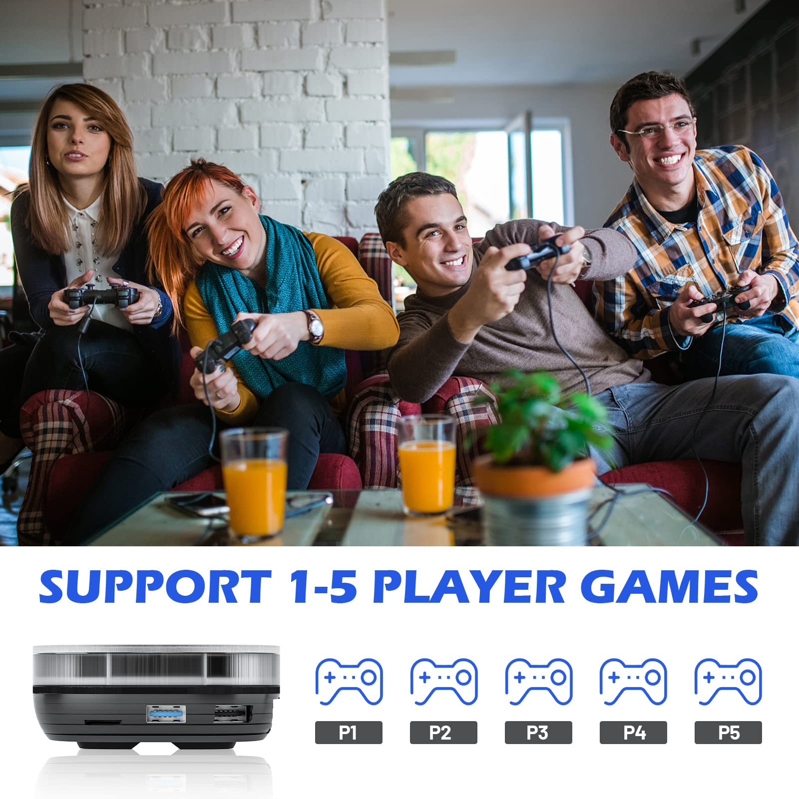 Lutonvia Retro Game Consoles Super Console x3 Plus Built-in 114000+ Games, EmuELEC 4.5/Android 9.0/CoreEL 3 System in 1, Video Game Console for 8K UHD Output, S905X3 Chip, 2.4G/5G, BT 4.0(256G)