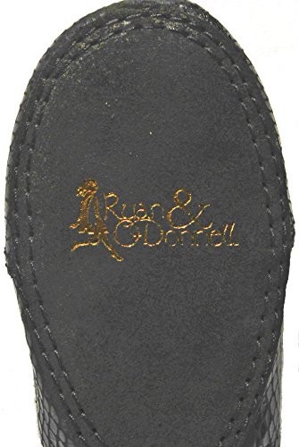 Irish Dance Pumps Soft Shoes - Diamond Stitch Leather Upper, Split Sole, Shock Absorbing Insole - UK Sizes Black
