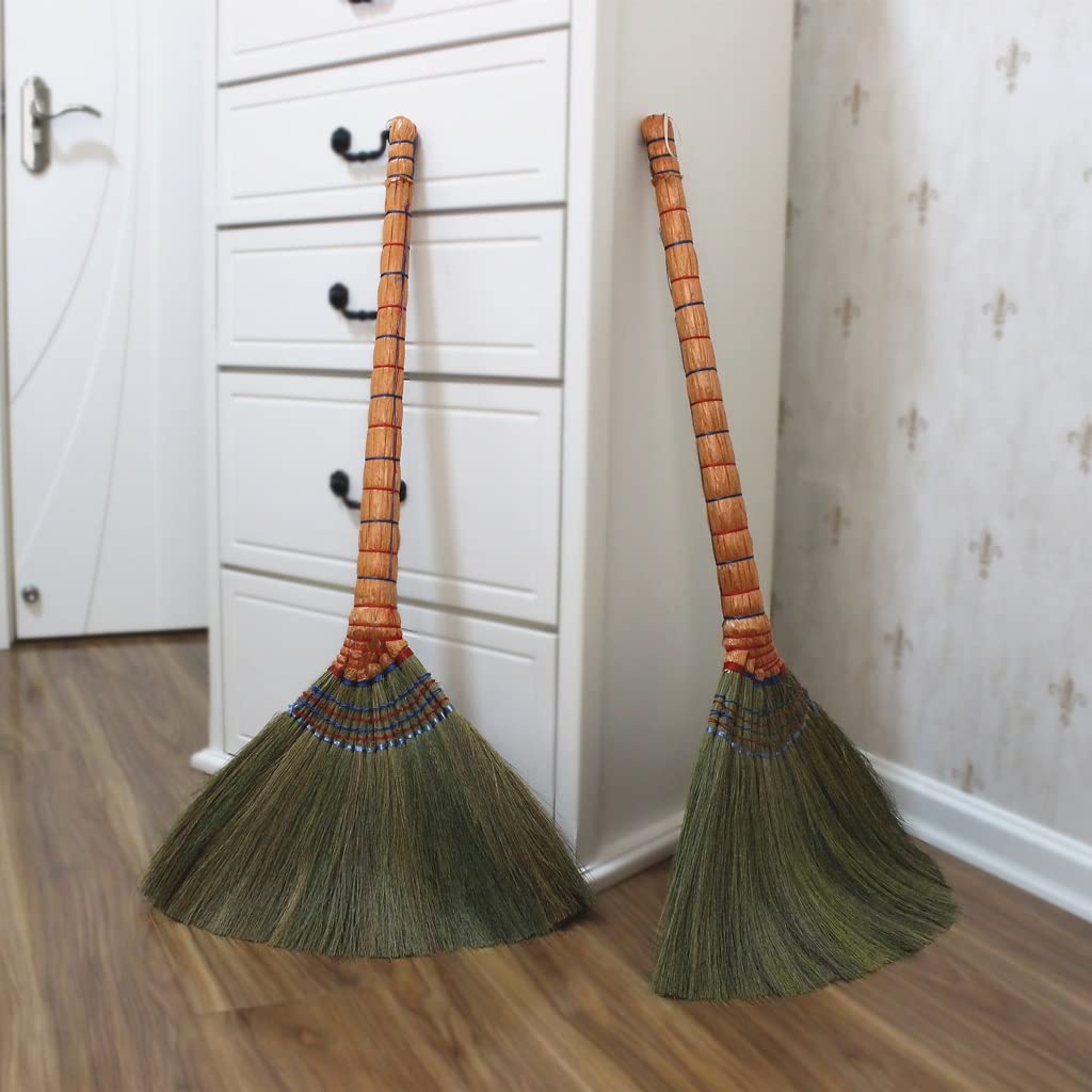 LYSLDH Hand-Woven Mango Broom Soft Hair Broom Home Wood Flooring Tile Cleaning Set Hair Fantastic Single Broom