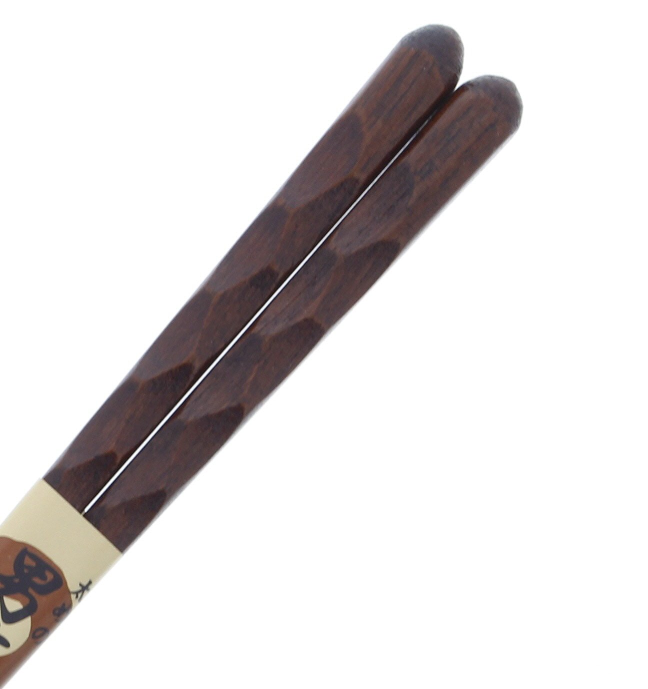 Ishida Chopsticks, Made in Japan, For Men, Thick, Random Carved, 1.5 inches (23.5 cm), Wooden (Natural Wood), Lacquer, Corner Point, 9.3 inches (23.5 cm)