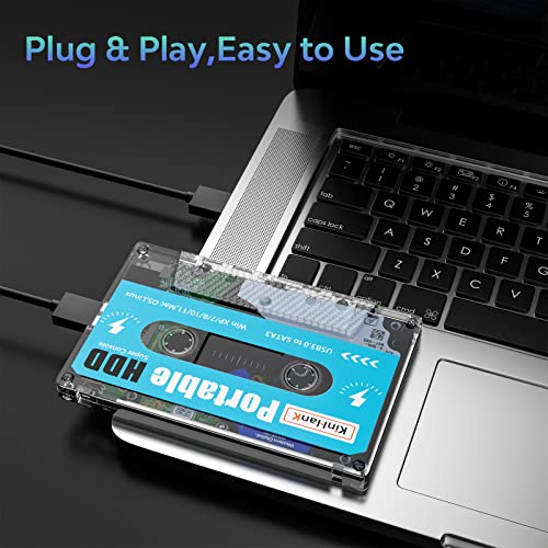 Kinhank 500G Portable External Game Hard Drive Disk, Built-in 111000+ Games, Batocera 33 Game System, for Laptop/PC/Windows, 2 Gamepads (2 Gamepads)