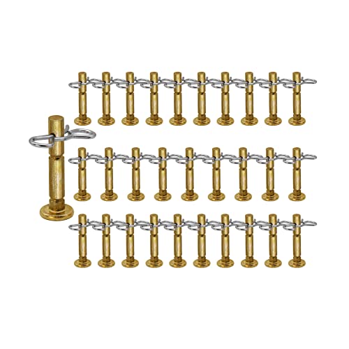 HYYLU (30 Packs) 738-04124 Shear Pins & 714-04040 Cotter Pins, Fits for MTD Craftsman Cub Cadet Troy Bilt SnowBlowers 738-05273 Snow Throwers - 30 Pcs (1/4" x 1-5/8") Snowblower Shear Pins