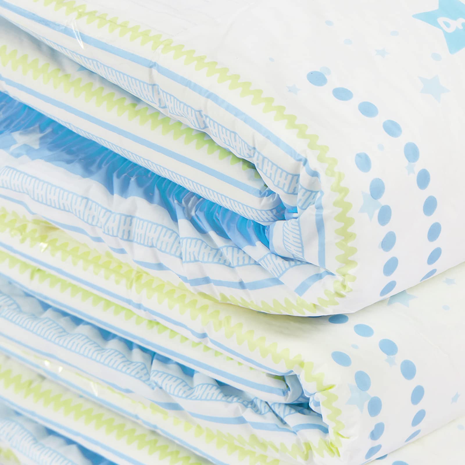 Littleforbig Printed Adult Brief Diapers 10 Pieces - Astro Babies (Medium 28"-38")