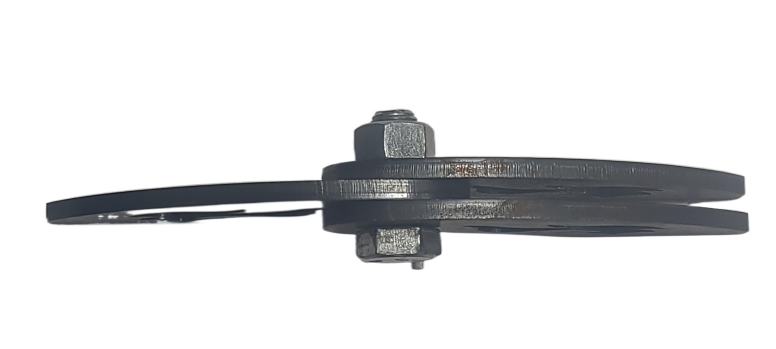 Heavy Duty Weld On Barrel Hinges for DIY BBQ Smoker and Pit - Metal Box Hinges, Weldable Smoker Hinges, and Weld On BBQ Hinges 3 pieces set with bolt and lock nut , flame design laser cut