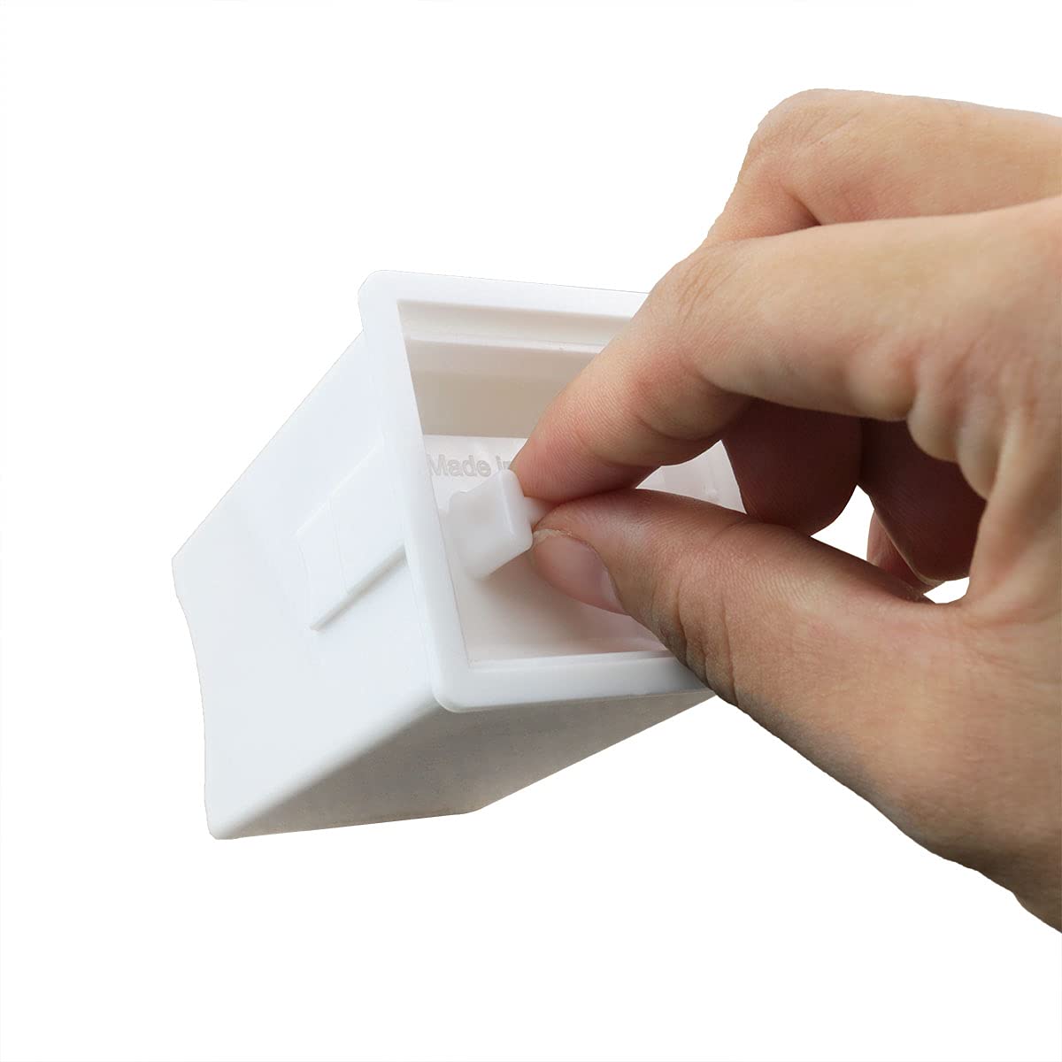ITROLLE Corn Butter Spreader 3PCS White Plastic Cob Butterer Holder Butter Dispenser with Built-in Cover