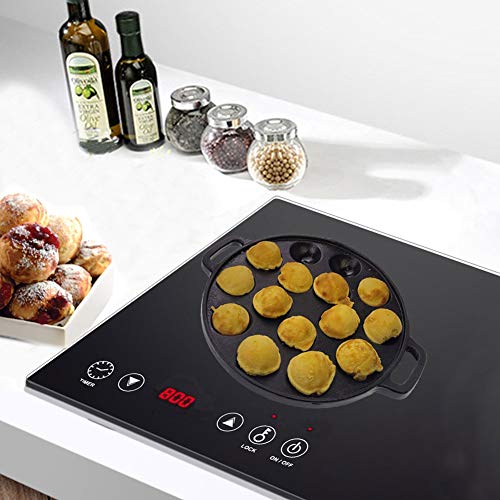 La Cuisine Pancake Pan Poffertjes Takoyaki Aebleskiver Ebelskiver Pan โ Cast Iron with Porcelain Enamel Coating. Compatible with all cook tops including Induction Stove.