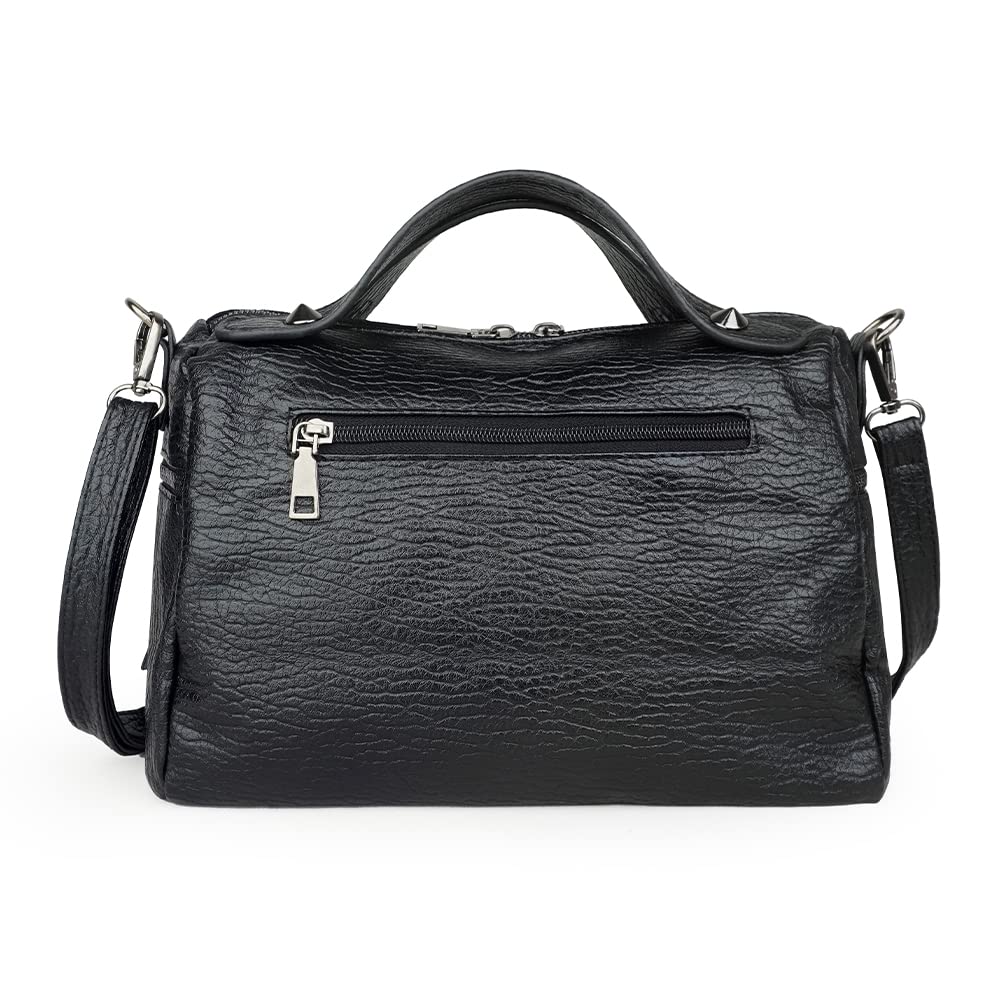 JBB Purses for Women Leather Handbags Crossbody Bag Shoulder Harley Bags with Rivets