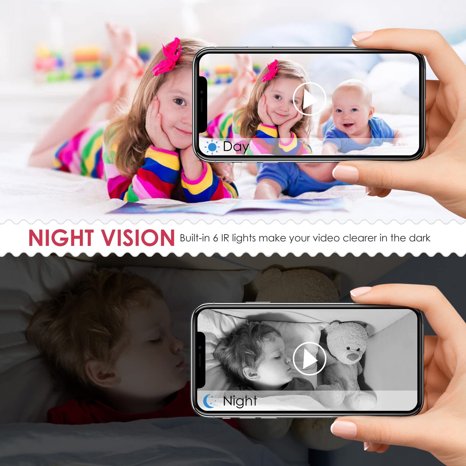 Laboom Mini Spy Camera WiFi Hidden Cameras Wireless HD 1080P Spy Cam Tiny Small Portable Camera with Cell Phone app, Night Vision and Motion Detection Nanny Cam