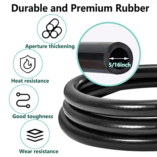 KTUOPEE Propane Regulator and Hose: 3 Feet Universal QCC1 Replacement Hose and Regulator for Most LP Gas Grill, Patio Heater, Fire Pit and More, Low Pressure, 3/8 inch Female Flare Nut