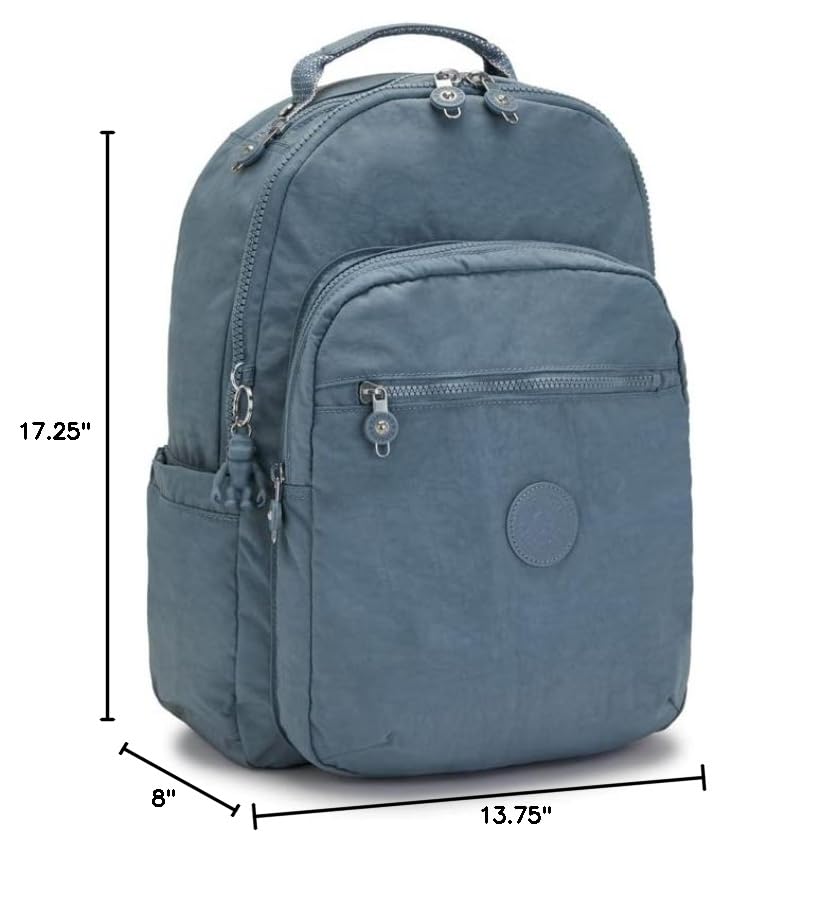 Kipling Women's Seoul 15" Laptop Backpack, Durable, Roomy with Padded Shoulder Straps, Built-In Protective Sleeve