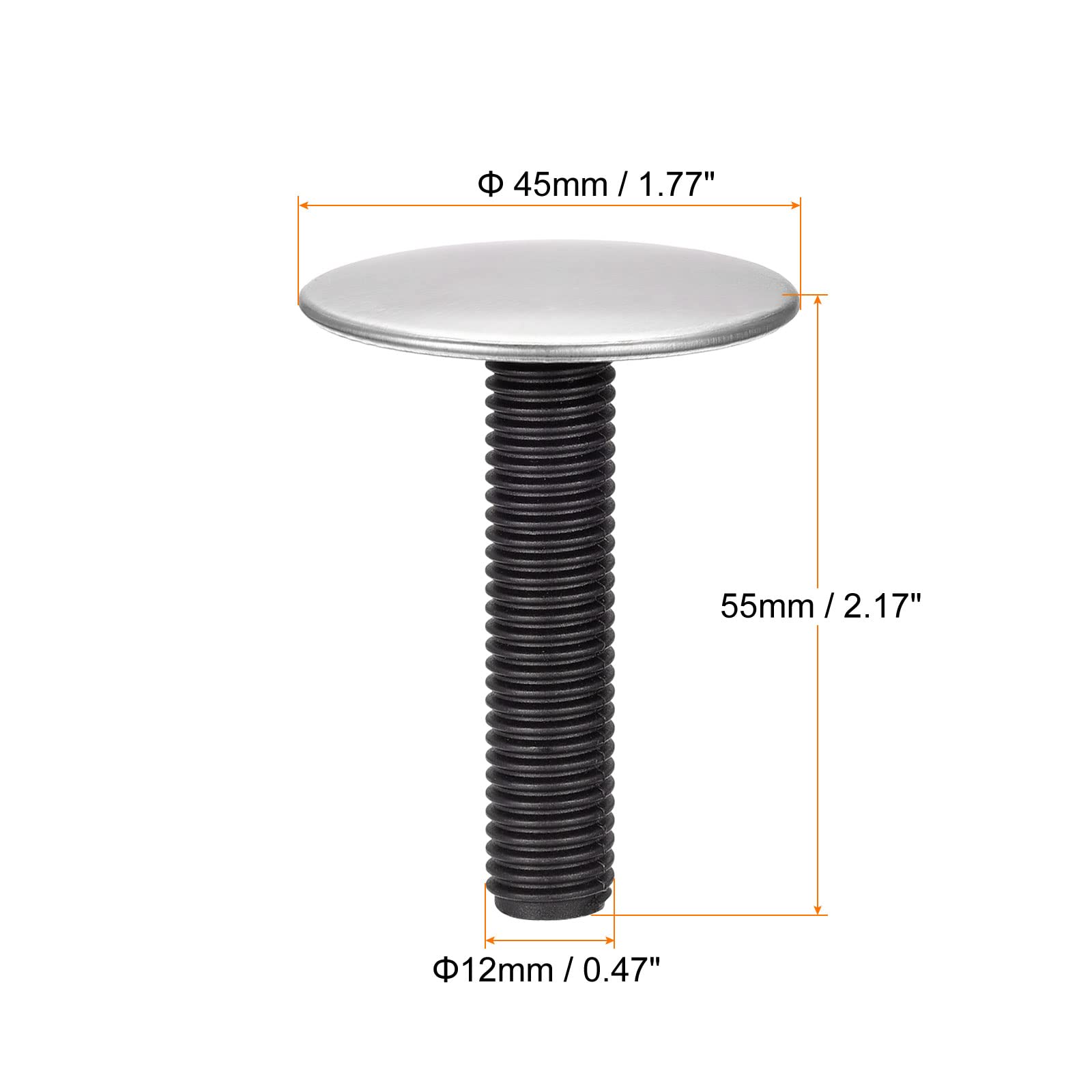 MECCANIXITY Kitchen Sink Hole Cover 45x12x55mm 304 Stainless Steel for soap Dispenser Stopper Cover Plug