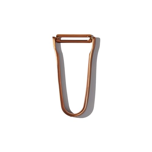 Material, The Forever Peeler Stainless Steel Vegetable Peeler, U-Shaped Swivel Design & Replacement Blade, Dishwasher-Safe, Golden