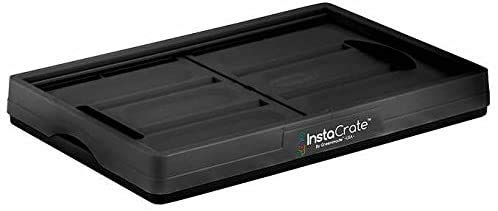 Instacrate 3-Pack Collapsible 12-Gallon Storage Bin for Easy Storage (Black) (6-Pack)