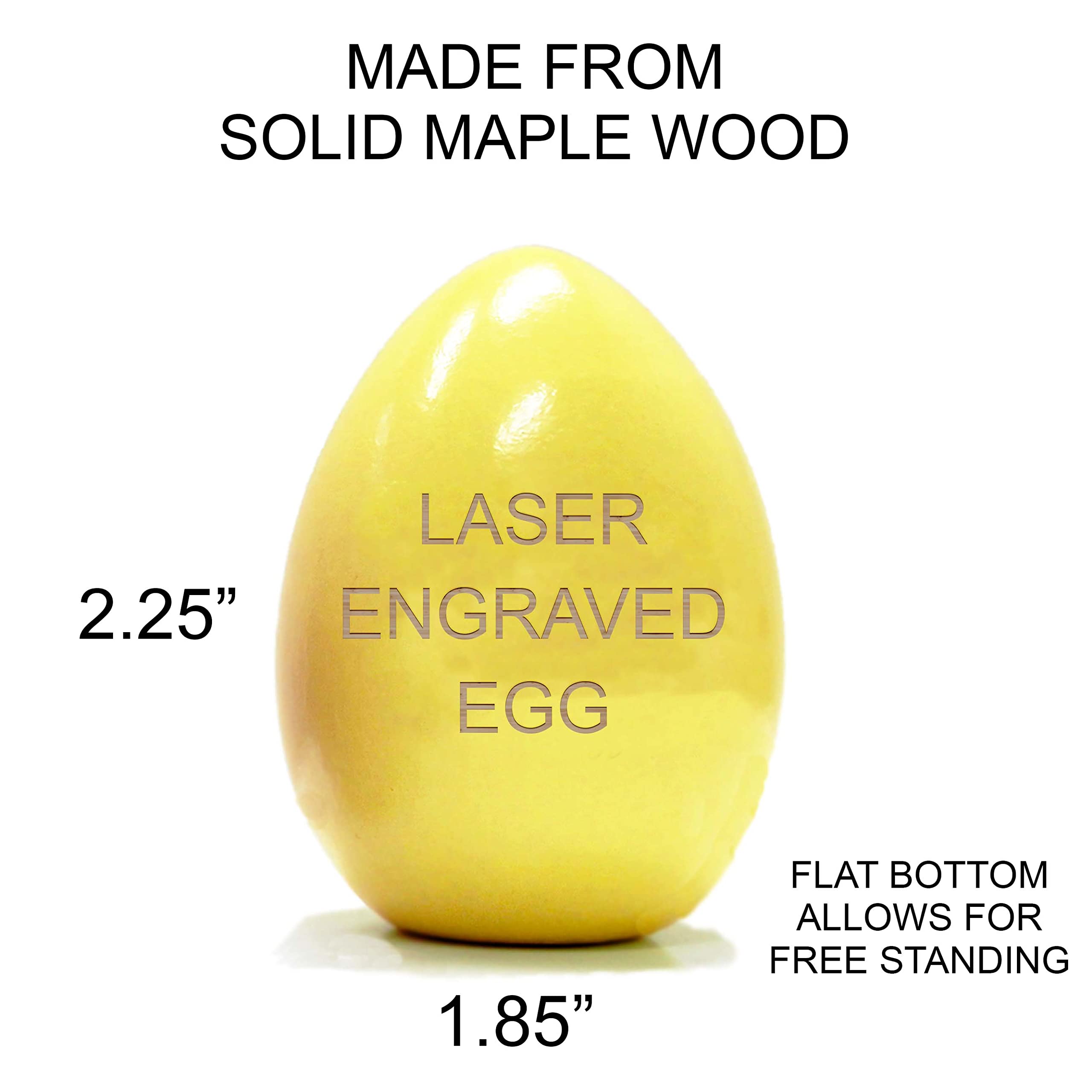 MYETCHEY Personalized Easter egg Easter basket stuffers for babies Baby Easter Easter gifts for toddlers Wood Easter Egg Easter basket stuffers for toddler (Egg)