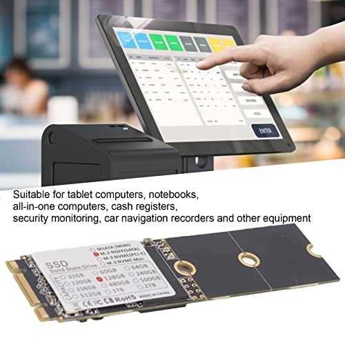 M.2 SSD,Internal Solid State Drive 64GB/120GB /128GB /240GB /256GB /480GB /512GB /1TB Optional,Universal SSD for Laptop Tablet PC M.2 NGFF SATA(128GB)