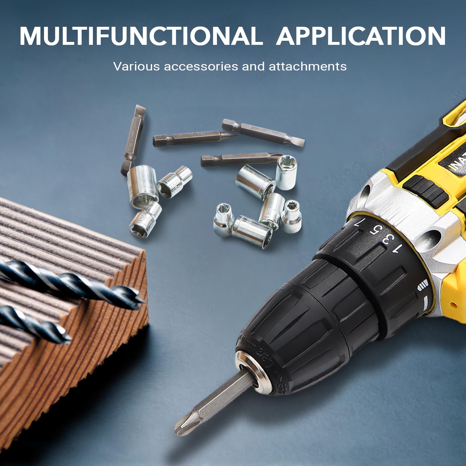 NatureNook Drill Set Electric Screwdriver Cordless Power Drill Tools Cordless Drills with Battery and Charger