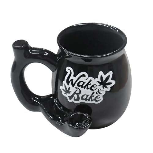 Myouth Wake Bake Coffee Mug 10.5oz/300ml Novelty Tea Cup for Father's Day and Birthday Party Gift