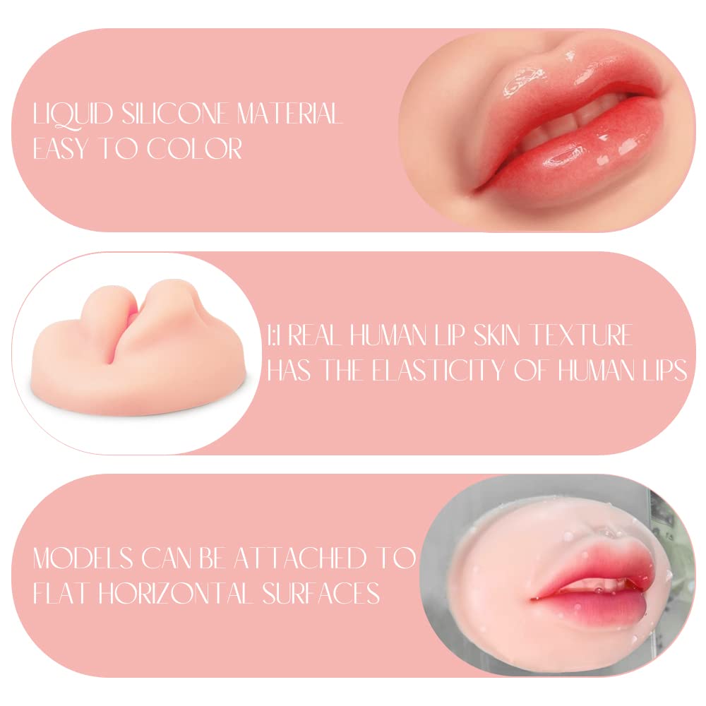 M - 5D Soft Silicone Realistic Lip Practice Module For Semi Permanent Make Up - Lip Tattoo - Permanent Make Up Supplies