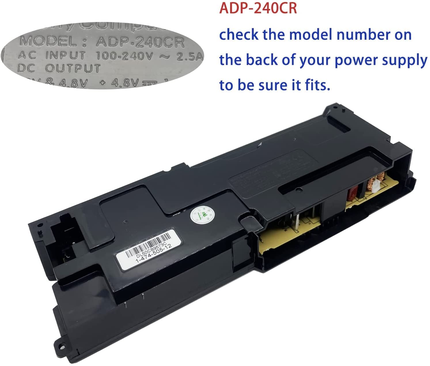 MCASB Power Supply ADP-240CR Internal Replacement for Sony Playstation 4 PS4 CUH-1115A(4-Pin)