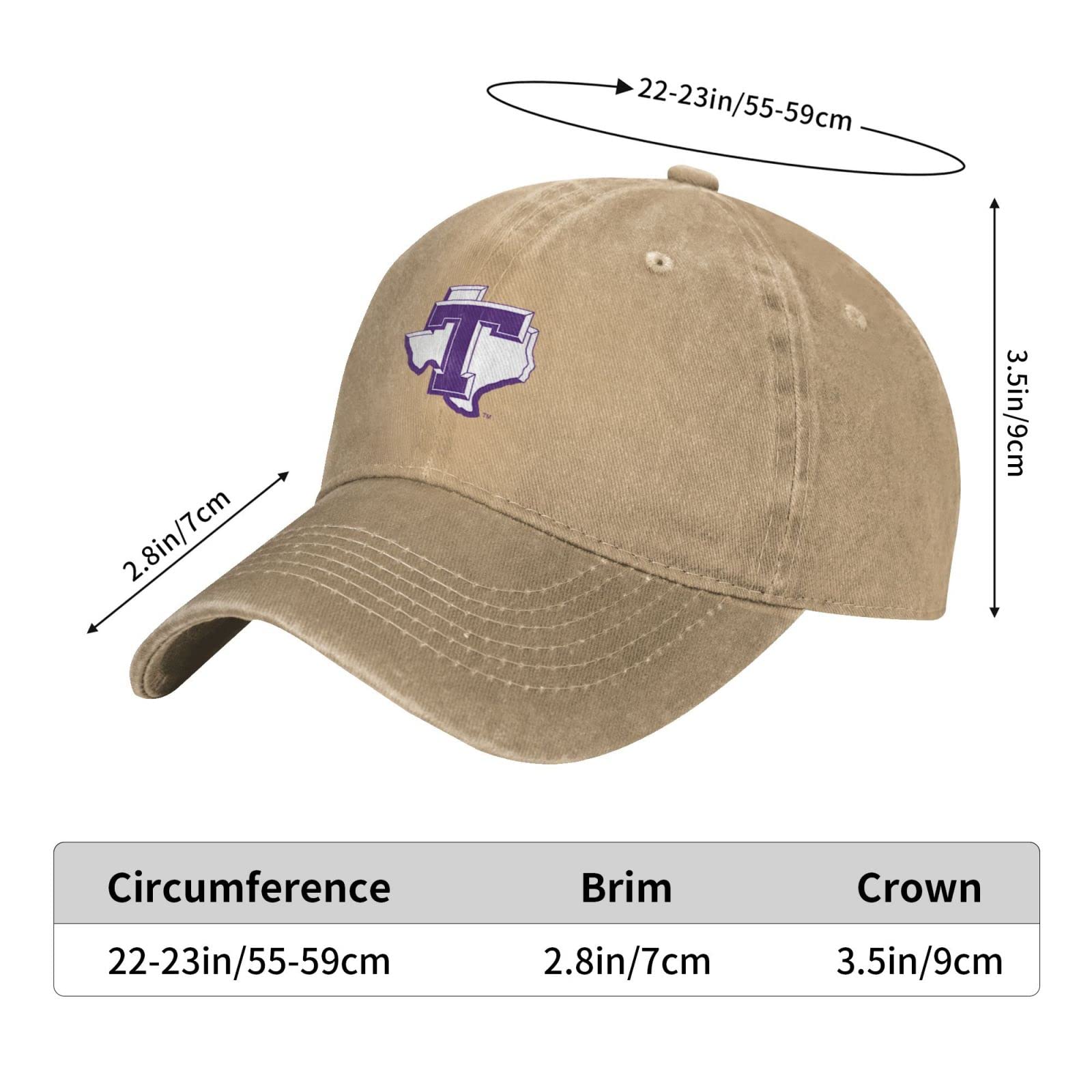 Laria Tarleton A State University Fashion Hedging Cap, Baseball Cap, Adjustable Trucker Cap Natural