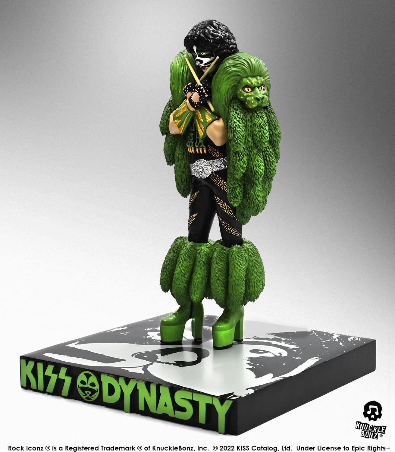 Knucklebonz - KISS (Dynasty) The Spaceman Rock Iconz Limited Edition Collectible Statue (only 3000 Created) - Rock Iconz, Officially Licensed, Includes CoA