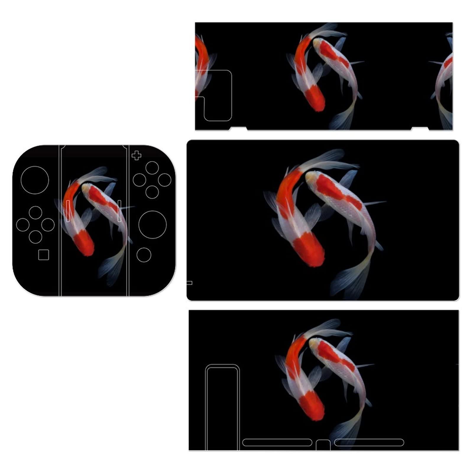 Koi Fishes Decal Stickers Cover Skin Protective FacePlate for Nintendo Switch for Switch