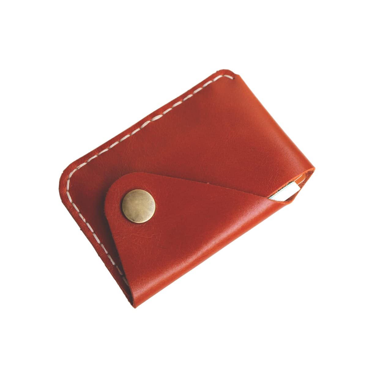 Handmade Minimalist leather Card Case Wallet Front Pocket Card Holder card pack organizationā¦