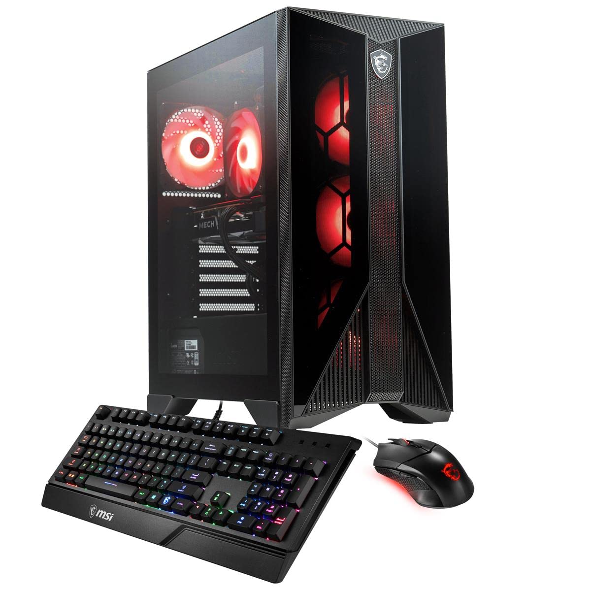 MSI Aegis ZS (Tower) Gaming Desktop, AMD Ryzen R5-5600G, Radeon RX 6700 XT, 16GB Memory (Dual-CHL), 500GB SSD, WiFi 6E, USB Type-C, VR-Ready, Windows 11 Home (5DS-290US)