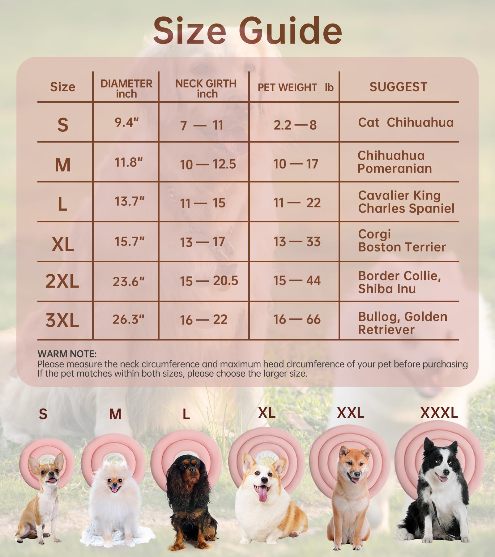 Soft Dog Cones, Recovery Dog Donut Collar After Surgery-Cone of Shame Alternative, Pet Elizabethan E-Collar Anti-Bite Lick Wound Healing Adjustable for Small Large Medium Dogs-BARDIMIES