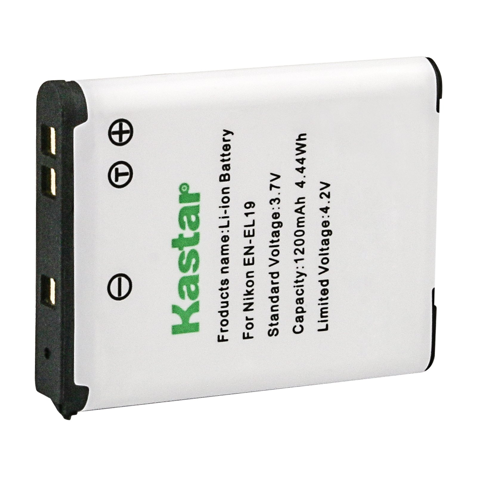 Kastar EN-EL19 Rechargeable Li-Ion Battery for Nikon Coolpix S7000 S3700 S6800 S3600 S5300 S6500 S6900 S33 S3100 S2900 S2800 S32 S3300 S3500 S5200 S4300 S4100 Cameras